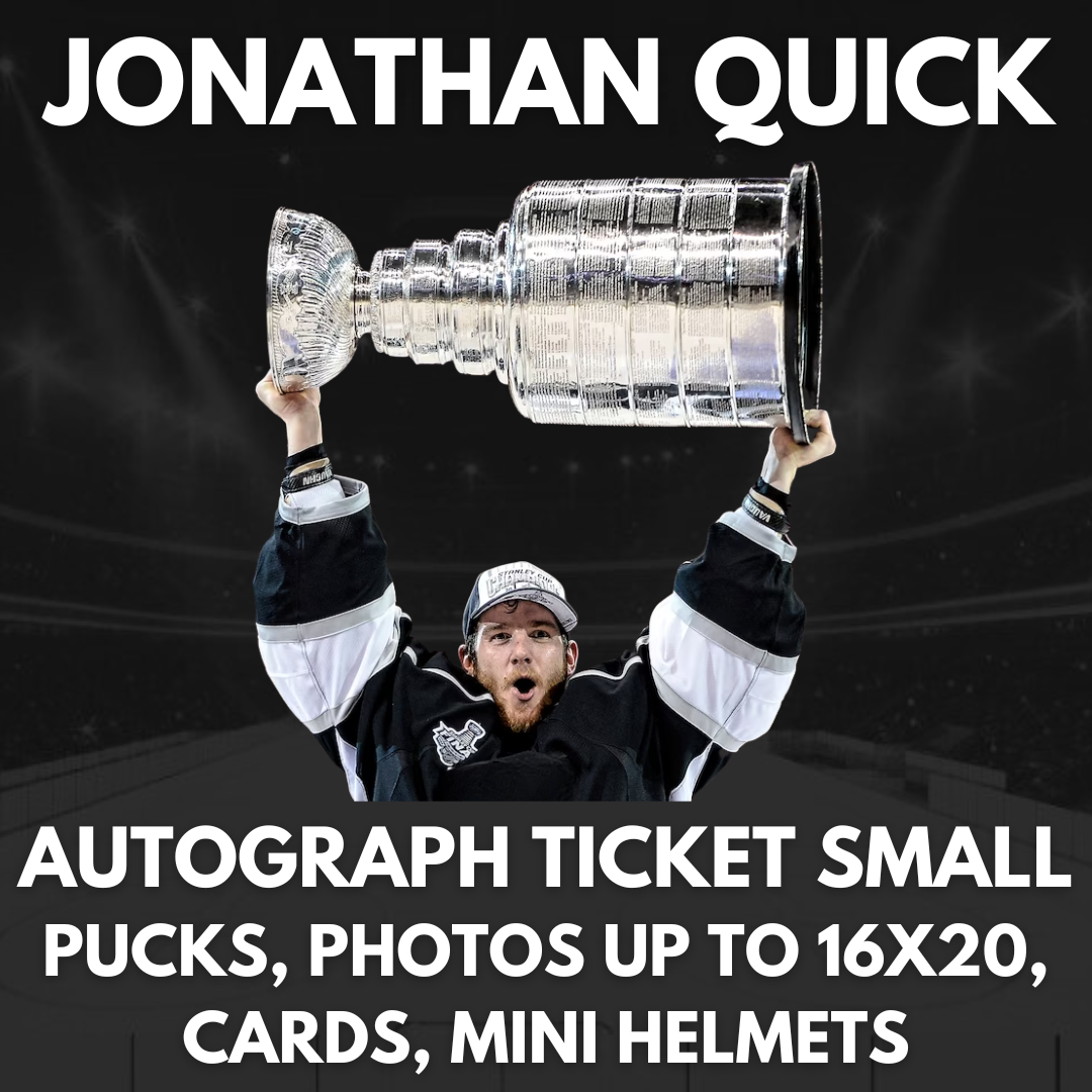 JONATHAN QUICK AUTOGRAPH TICKET SMALL – Collectors Outlet llc