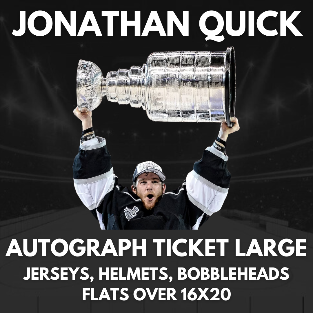 JONATHAN QUICK AUTOGRAPH TICKET PREMIUM – Collectors Outlet llc