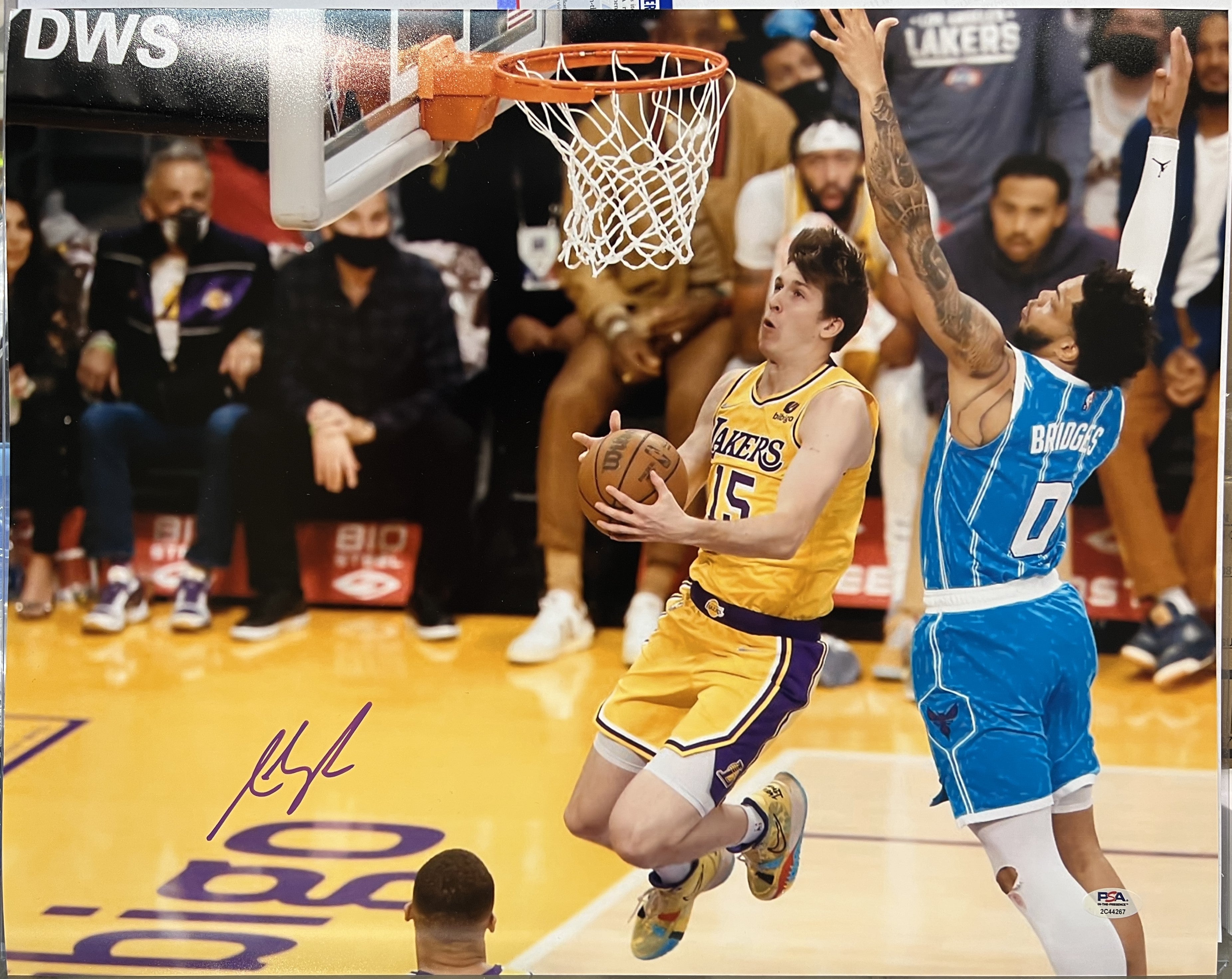 AUSTIN REAVES SIGNED 16 X 20 PHOTO PURPLE SIG PSA ITP CERT BR ...